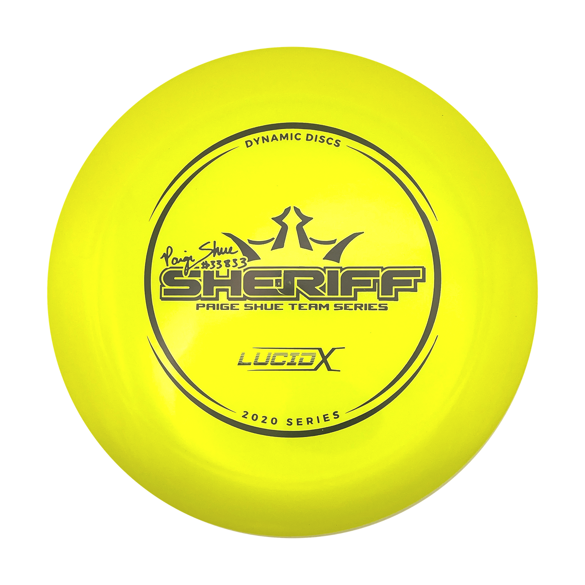Dynamic Discs Sheriff - Page Shue - LucidX - Yellow – New Zealand Disc ...
