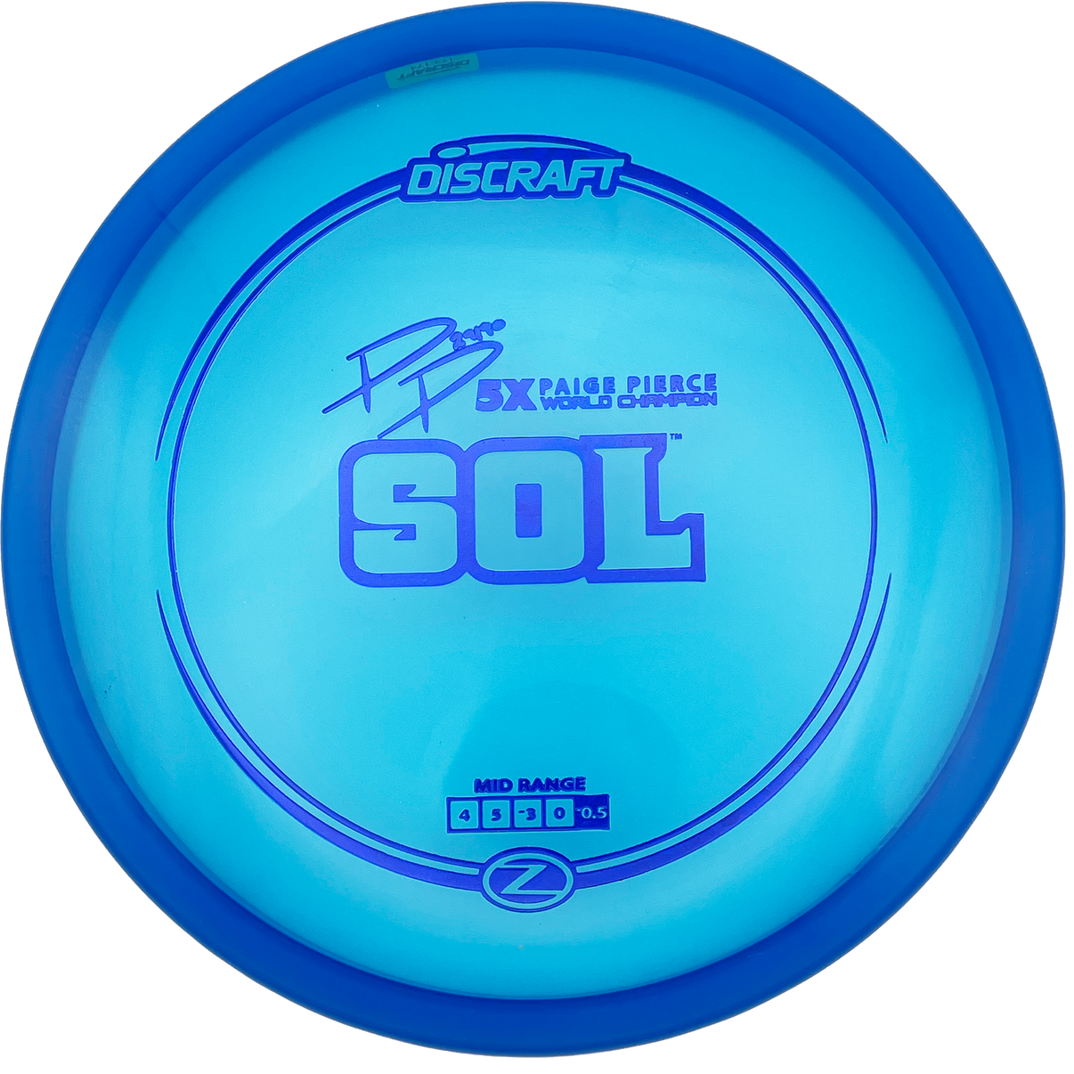 Discraft SOL - Z Line - Blue – New Zealand Disc Sports Supplies