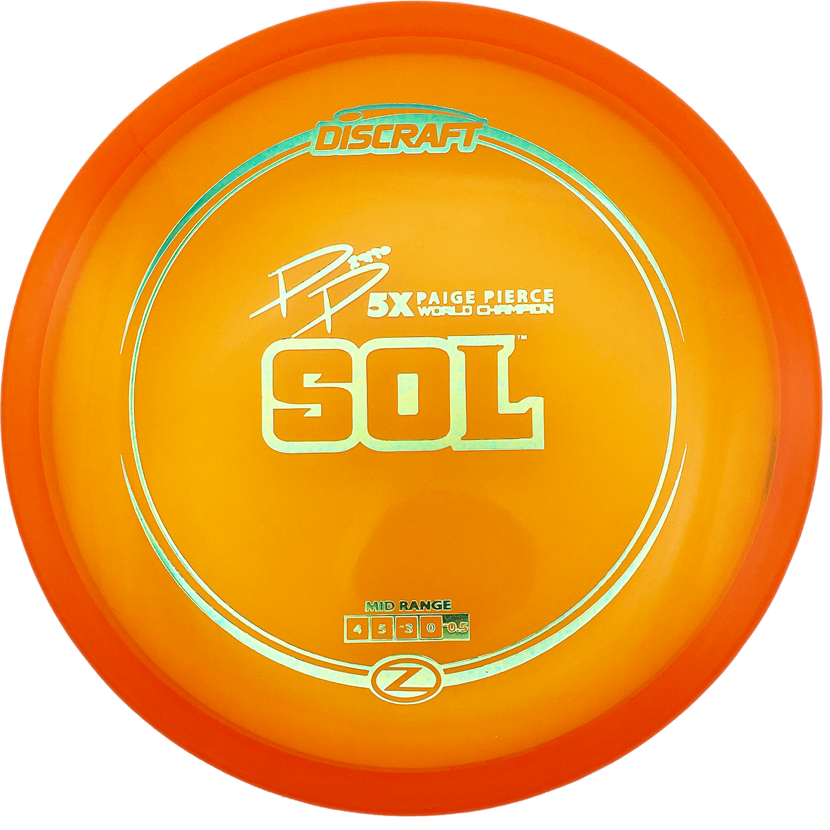 Discraft SOL - Z Line - Orange – New Zealand Disc Sports Supplies